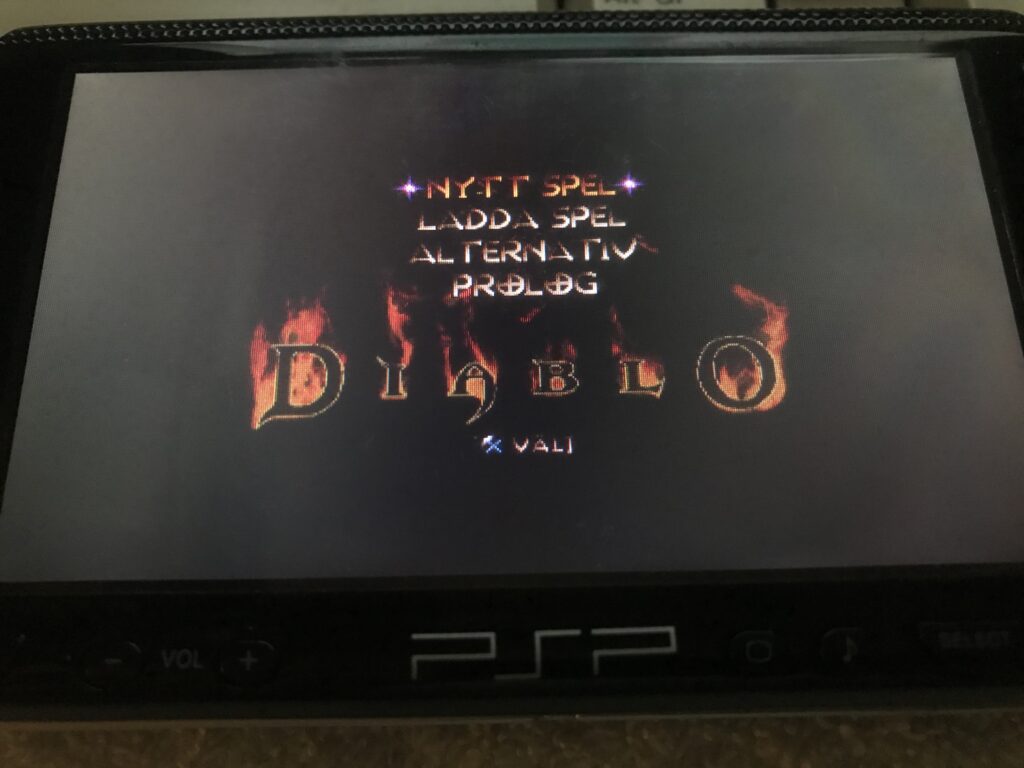 PSP Diablo 1 PSX SWE - Dreamcast.nu